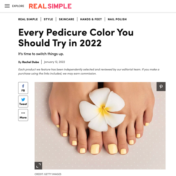 Every Pedicure Color You Should Try in 2022 - ella+mila