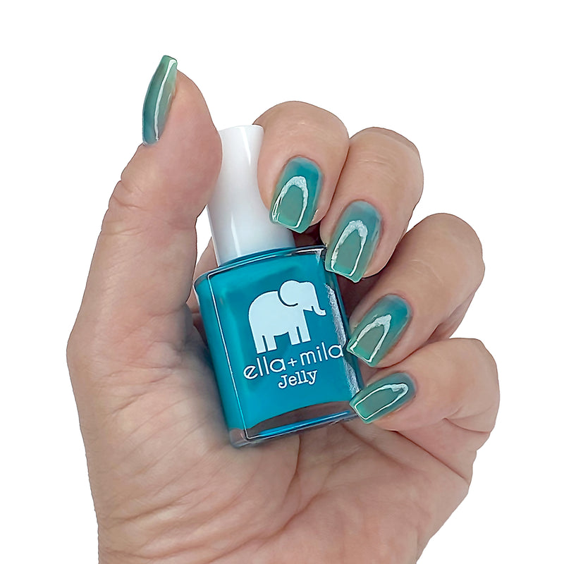 Sheer, clear-water blue nail polish - Tooti Fruiti Lover Boy - ella+mila