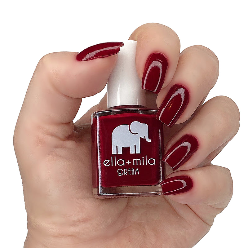 Wicked Red | Rosewood Red Nail Polish | ella+mila