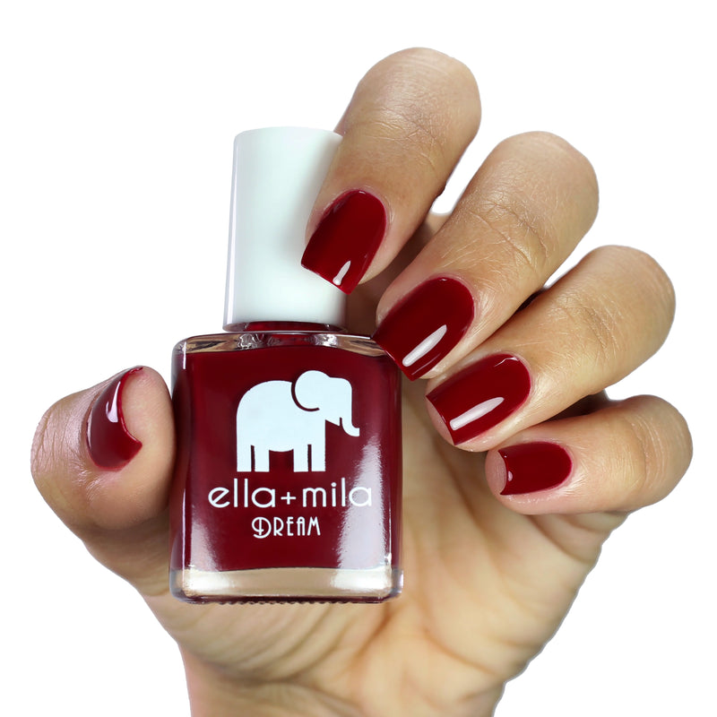 Wicked Red | Rosewood Red Nail Polish | ella+mila